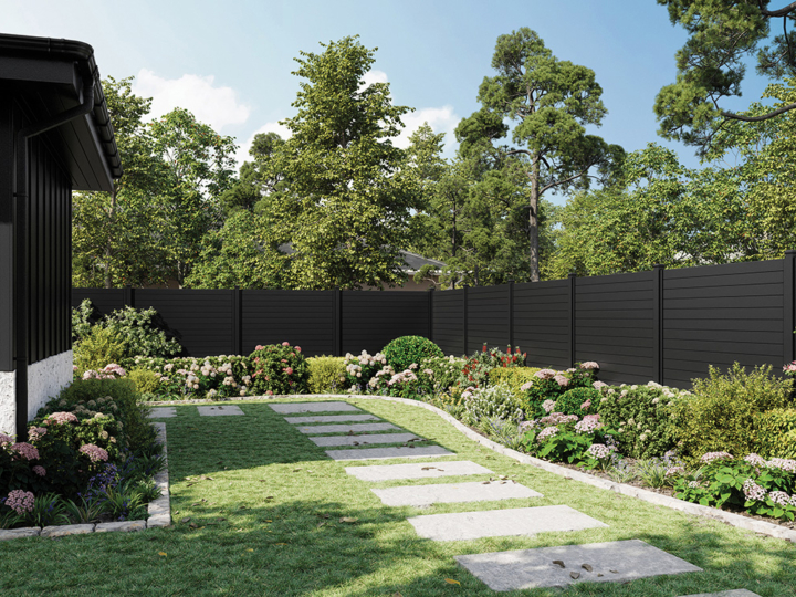 Solid Privacy Fencing Horizontal – Vanguard Aluminum Fences